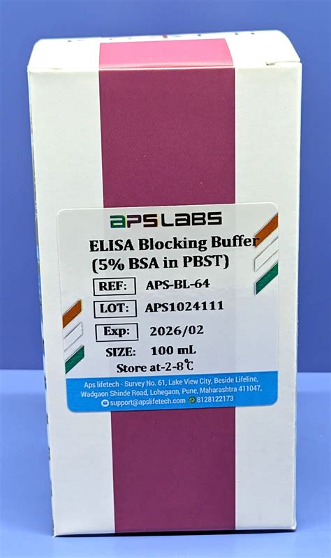 Elisa Blocking Buffer 5 Bsa In Pbst Aps Labs