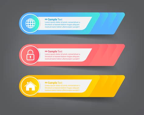 Modern Text Box Template Banner Infographics 1828945 Vector Art At