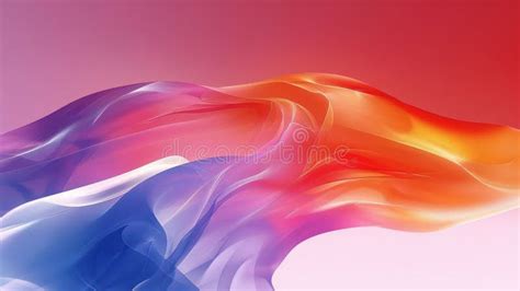 Abstract Flowing Waves In Vibrant Colors Create A Dynamic Visual Effect