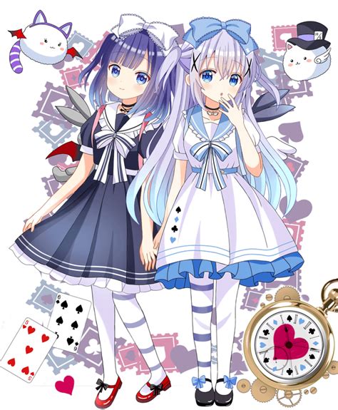 Fuyu And Chino In Wonderland [gochiusa] R Awwnime