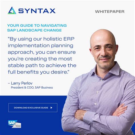 syntax on linkedin 4 steps for landscape transformation sap compass