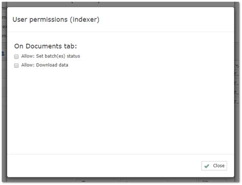 User Permissions