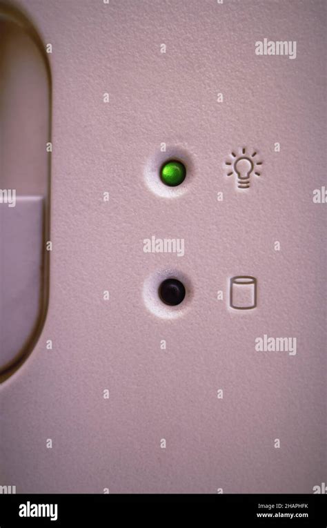 Green Led On Old Computer Case Background Stock Photo Alamy