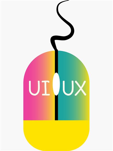 Colorful Mouse Ui Ux Sticker By SpaceUIUX Redbubble