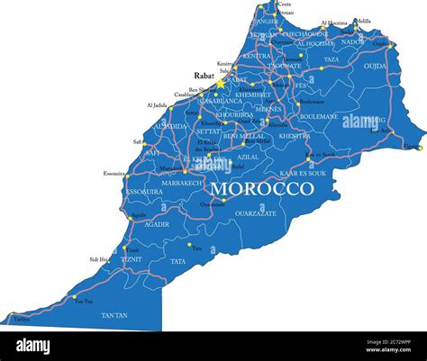 Printable Map Of Morocco