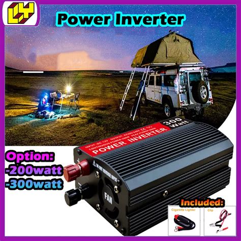 W DC To AC Inverter In Car Solid Electric W Modified Sine Wave