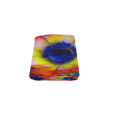 Colorful Tye Dye Flowers Blanket 40x50 Id D309770