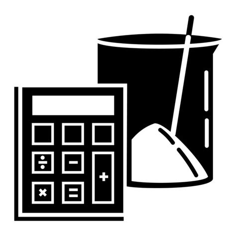 Premium Vector Calculator Lab Beaker Icon Simple Illustration Of