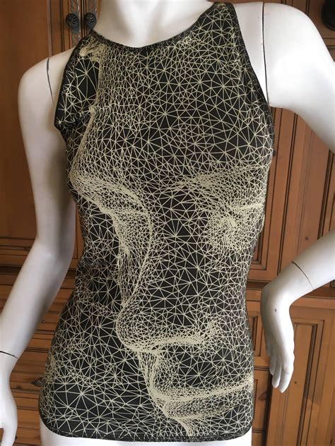 Jean Paul Gaultier Femme Face Print Tank Top For Sale At 1stdibs Jean
