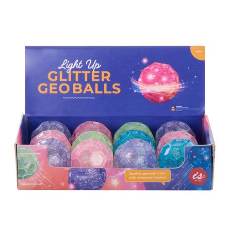 Light Up Glitter Geo Ball Is T