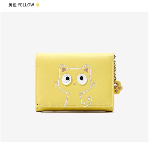 悦芊凯新款卡通可爱钱包女短款 Pu三折女生小钱包皮夹 女土钱包 阿里巴巴