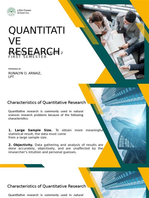 Characteristics Of Quantitative Research Pdf Statistics Quantitative Research