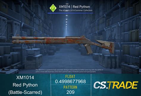 XM Red Python CS Skin