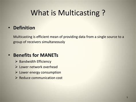 Ppt Multicasting In Mobile Ad Hoc Networks Manet Powerpoint
