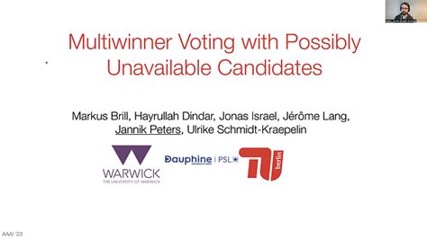 underline multiwinner voting with possibly unavailable candidates