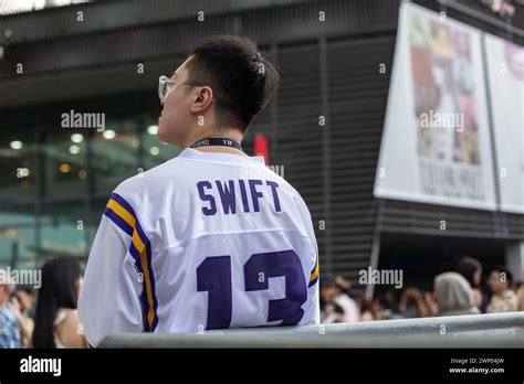 4th March 2024 Backview Of A A Chinese Fans Wearing Swift Number 13