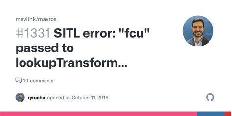 Sitl Error Fcu Passed To Lookuptransform Argument Source Frame Does