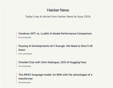 Todays Top Ai Stories From Hacker News Thanks To Ai R Sveltejs