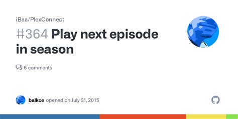 Play Next Episode In Season · Issue 364 · Ibaaplexconnect · Github