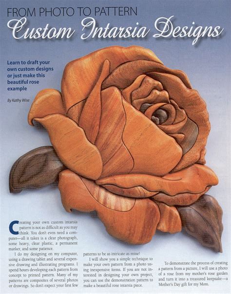 Rose Pdf Intarsia Pattern Etsy