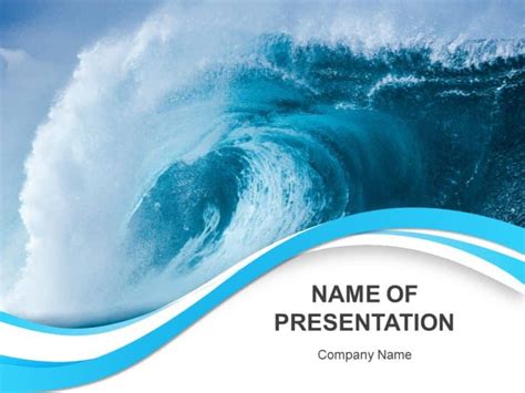 Waves Background Powerpoint Template Waves Background Powerpoint Template