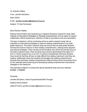 WGU Capstone Research Template Western Governors University Teachers College Master Of Science