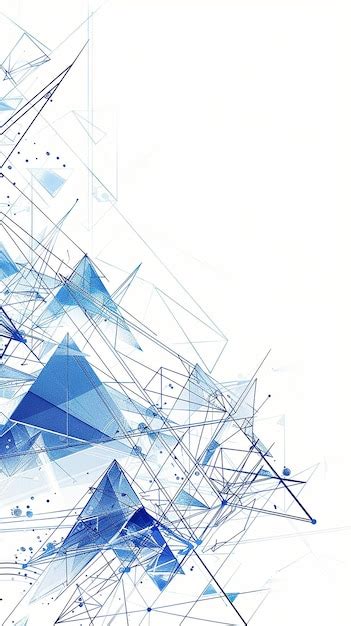 Vector Illustration Of Triangles With Lines In Abstract Design Premium Ai Generated Image