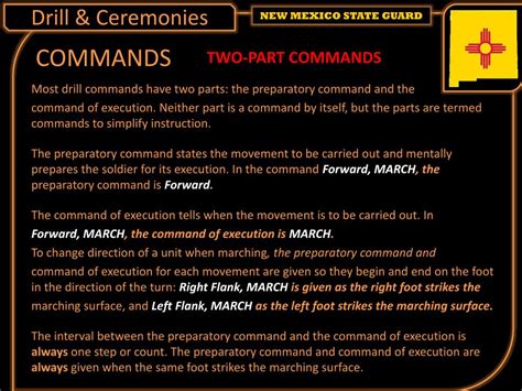 Military Drill Commands List