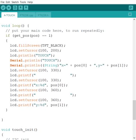 Esp Terminal Spi 35 Inch Display Arduino Tutorial Elecrow Wiki