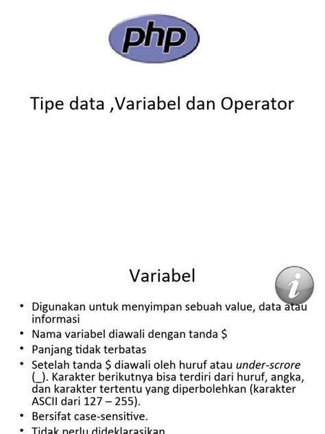 Variabel Tipe Data Dan Operator Dalam Pemrograman Pdf Komputer Metode And Bahan Ajar