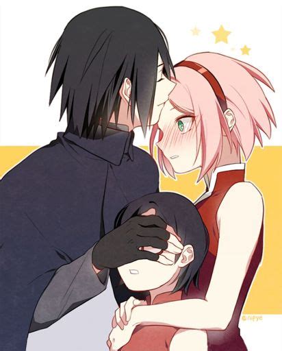 Sakura Haruno And Sasuke Uchiha Kissing