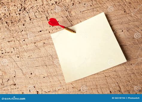 Notepad With Red Dart Stock Photo Image Of Info Dart