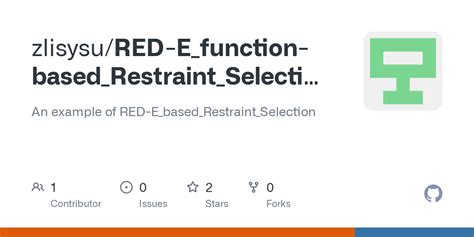 Red E Function Based Restraint Selection Red E Function Based Restraint Selection Ipynb At Main