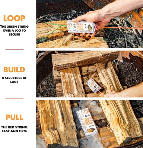 Pull Start Fire Pull String Firestarter No Matches Required Fire