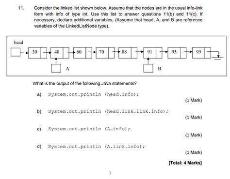 Solved Consider The Linked List Shown Below Assume That Chegg