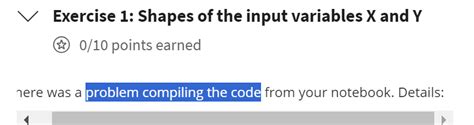 code won t compile no details given linear algebra for machine