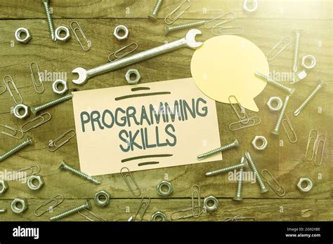 Sign Displaying Programming Skills Conceptual Photo Skills Vital To Write A Program So Computer