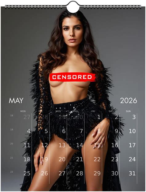 2026 Wall Calendar Artistic Nude Women Portraits Vertical Vol19 Eu