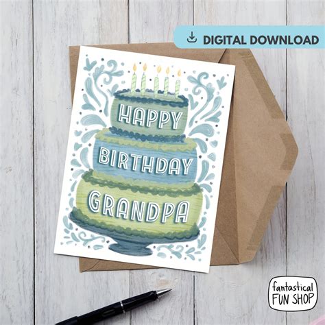 Printable Happy Birthday Grandpa