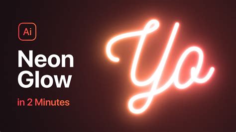 Give ANYTHING A Realistic NEON GLOW In Illustrator