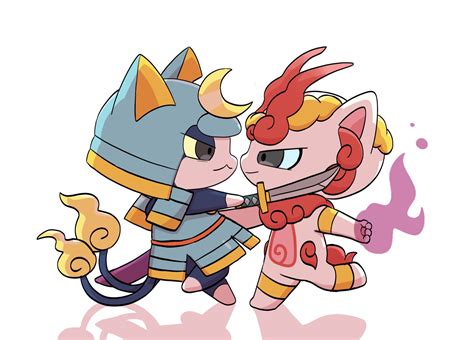 Bushinyan Shurakoma Youkai Watch Animal Ears Armor Blue Armor