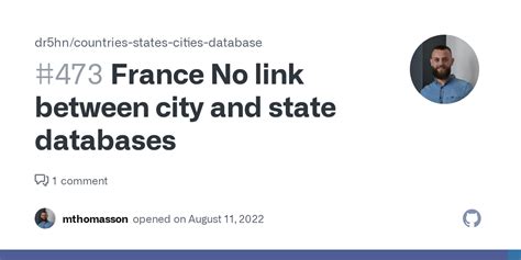 France No Link Between City And State Databases · Issue 473 · Dr5hncountries States Cities