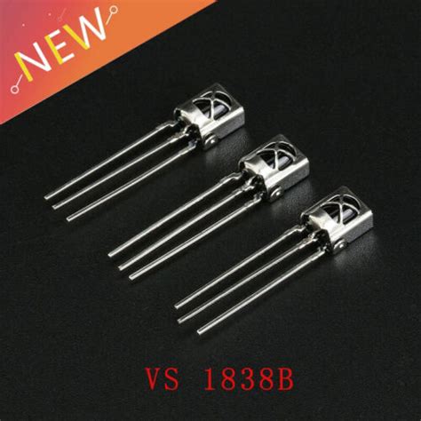 10pcs Universal Infrared Receiver Tl1838 Vs1838b 38khz For Ir Ebay