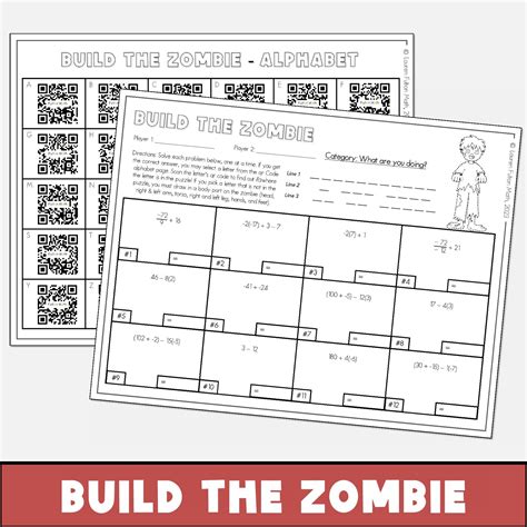 Operations With Integers Activity Partner Activities Lauren Fulton Math