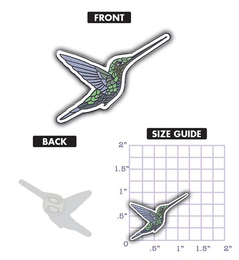 Ruby Throated Hummingbird Enamel Pin — Anthony Lujan