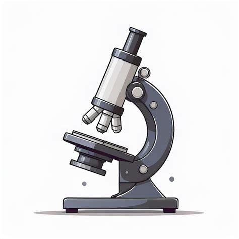 A Drawing Of A Microscope With The Word Quot Microscope Quot On It