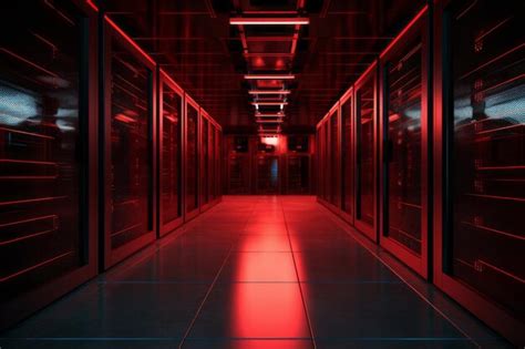 Redlit Server Room Images Free Download On Freepik