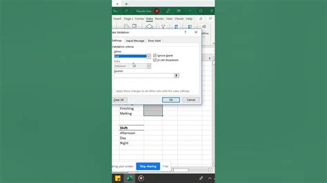 How To Create Drop Down List In Excel Exceltricks Shortsvideo Youtube