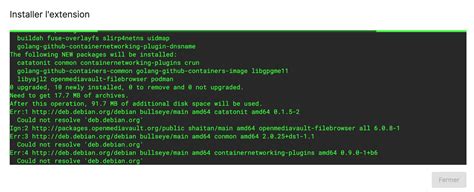 i can t install the plugins network openmediavault