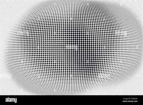 Abstract Monochrome Halftone Pattern Soft Dynamic Linesvector